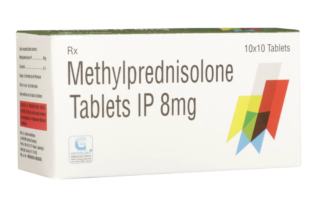 METHYLPREDNISOLONE 8 MG 10 TABLETS - medsin.in