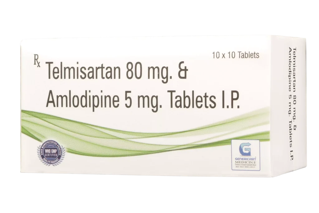 TELMISARTAN 80 MG + AMLODIPINE 5 MG 10 TABLETS - medsin.in
