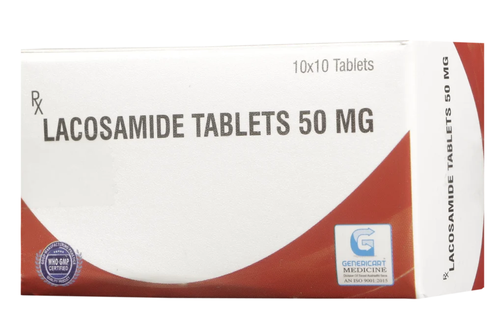 LACOSAMIDE 50 MG 10 TABLETS - medsin.in