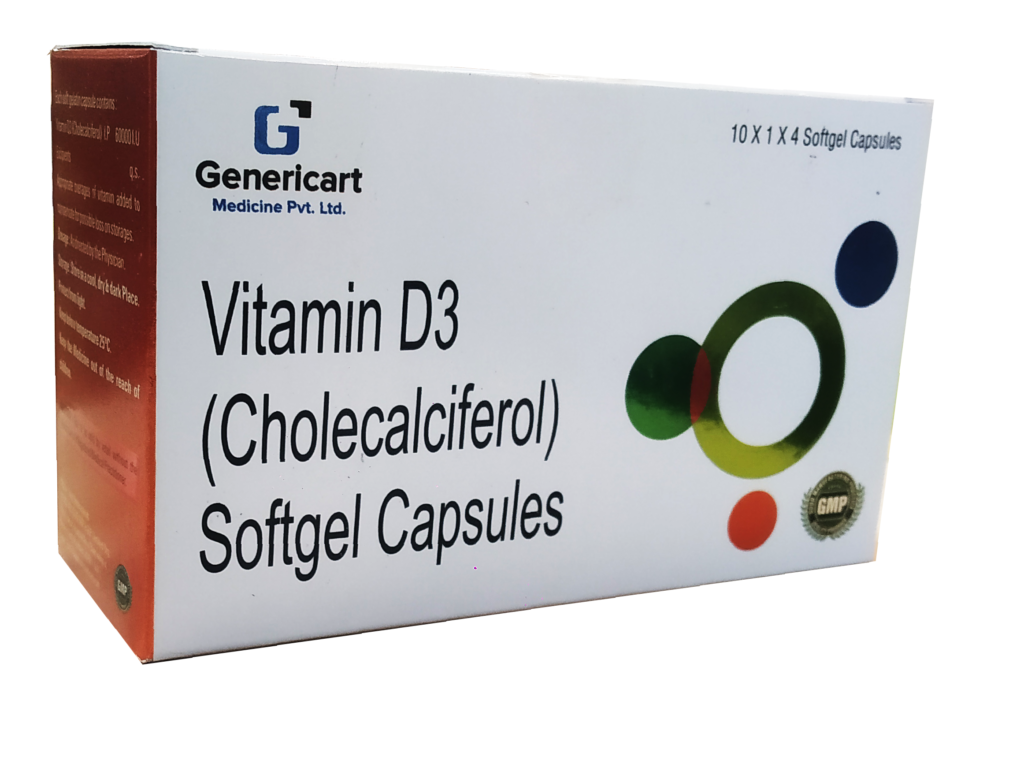 Vitamin D3 4 CAPSULES - medsin.in