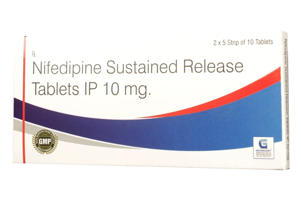 NIFEDIPINE SR 10 MG 10 TABLETS - medsin.in