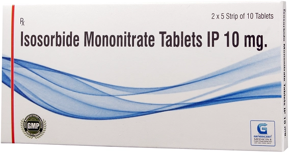 ISOSORBIDE MONONITRATE 10 MG 10 TABLETS - medsin.in