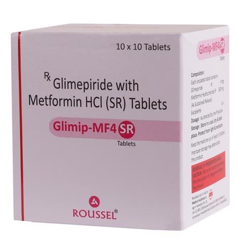 Glimip MF4 SR 10 TABLETS - medsin.in